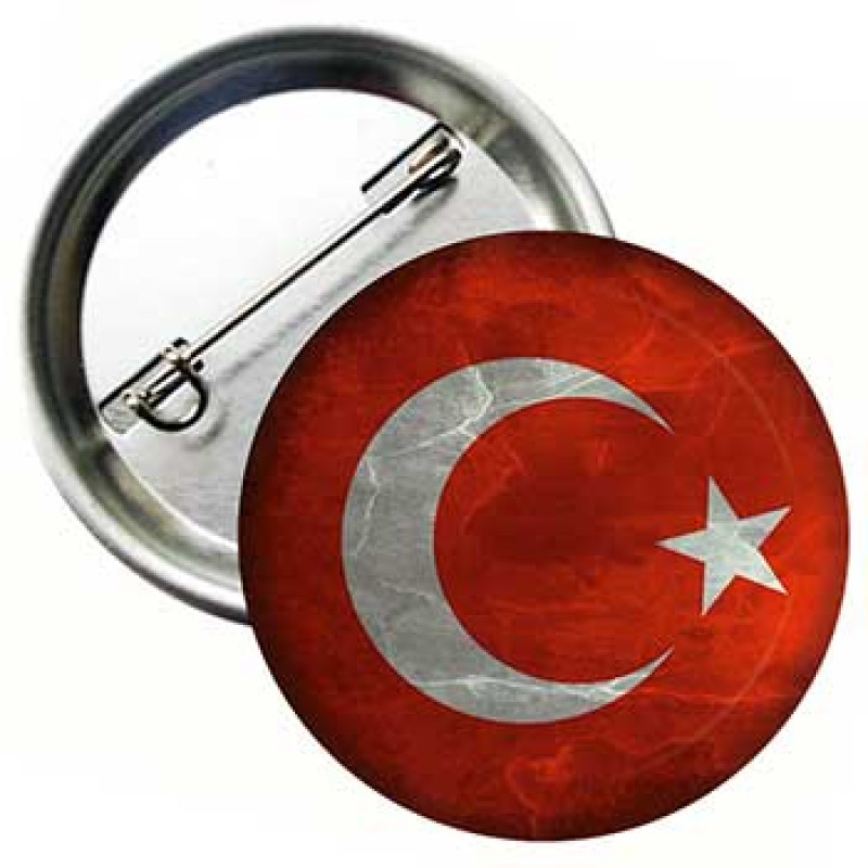 Türk Bayrağı İğneli Rozetler, Buton Rozet